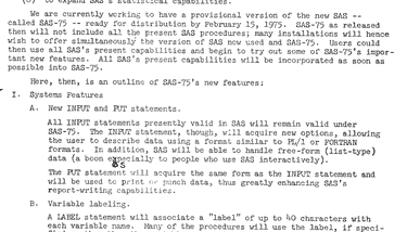 SAS Communications #3 Dec 1974